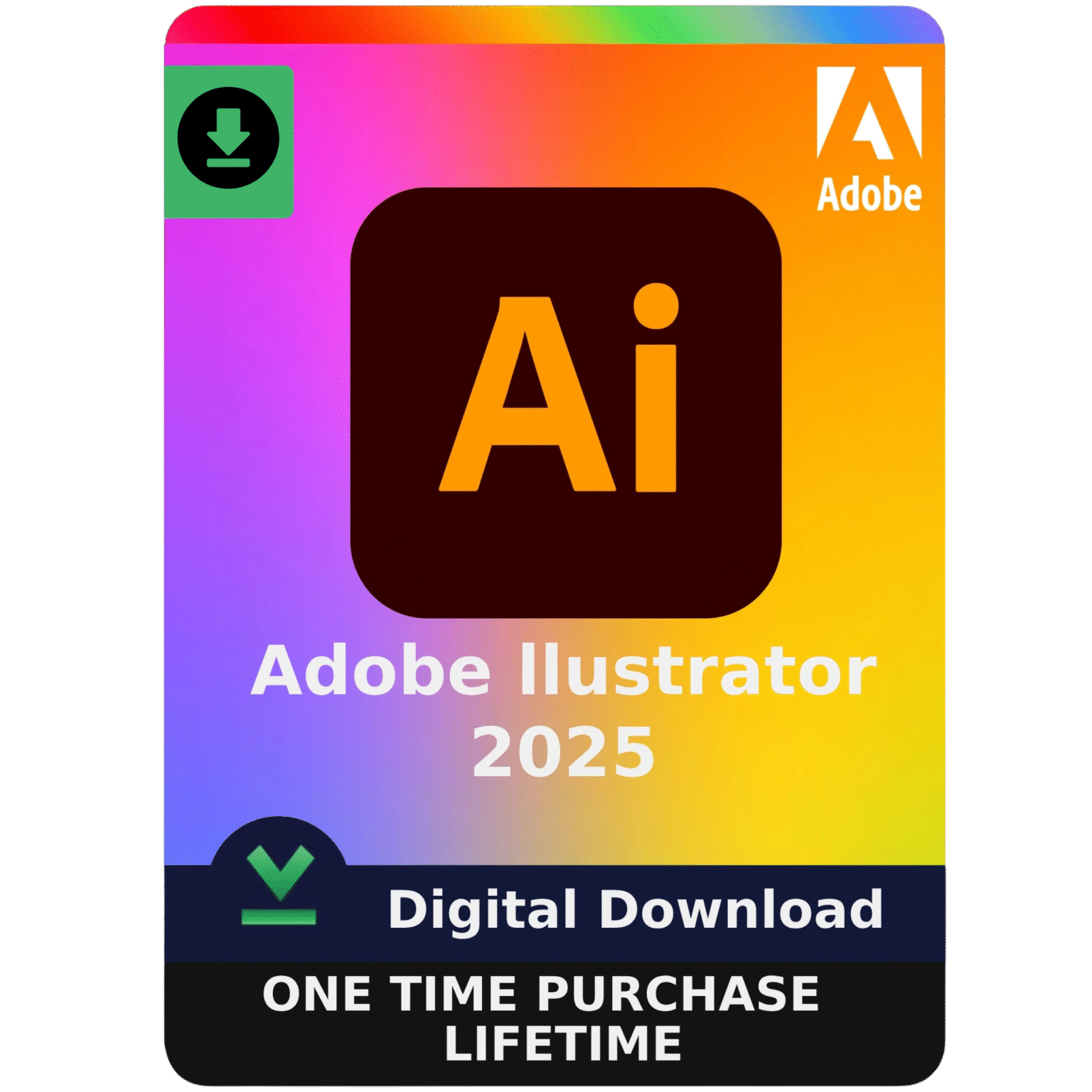 Adobe Illustrator 2025 With Lifetime License For Windows Unlimited ...