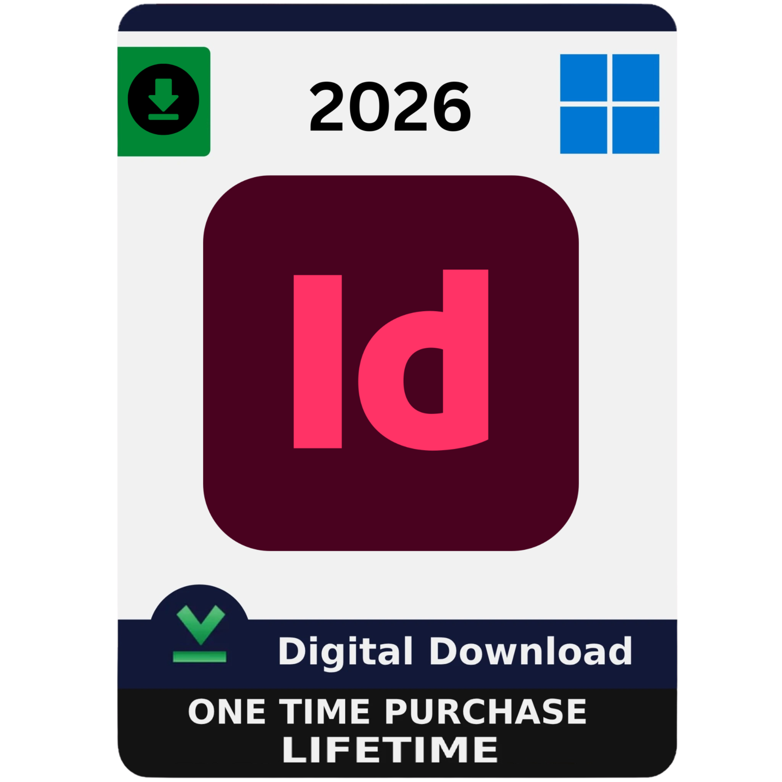 Adobe InDesign 2026 Lifetime License For Windows Unlimited Devices - Vodeto